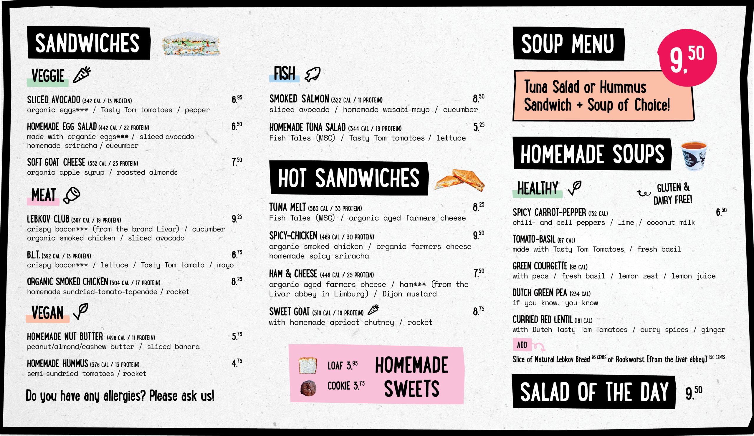 Our menu · Lebkov & Sons